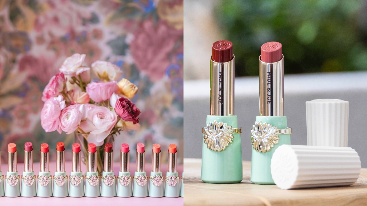 PAUL & JOE 2023西洋菊高光持色唇膏18色登場，貓眼石綠外盒太美