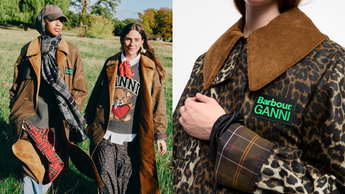 Jennie愛牌GANNI三度聯名Barbour!英倫油布外套混搭豹紋+跳色 Jennie愛牌GANNI三度聯名Barbour!英倫油布外套混搭豹紋+跳色