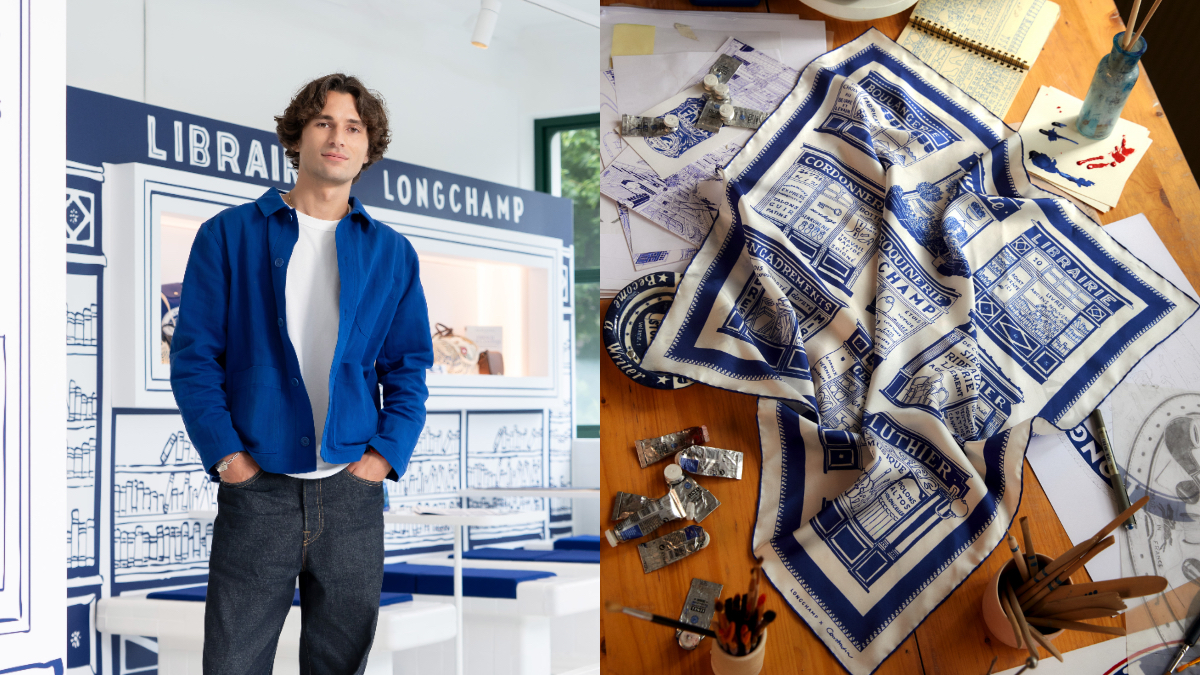 專訪｜走入Longchamp聯名藝術家Constantin Riant的藍白世界，在他眼中的台北是什麼顏色？